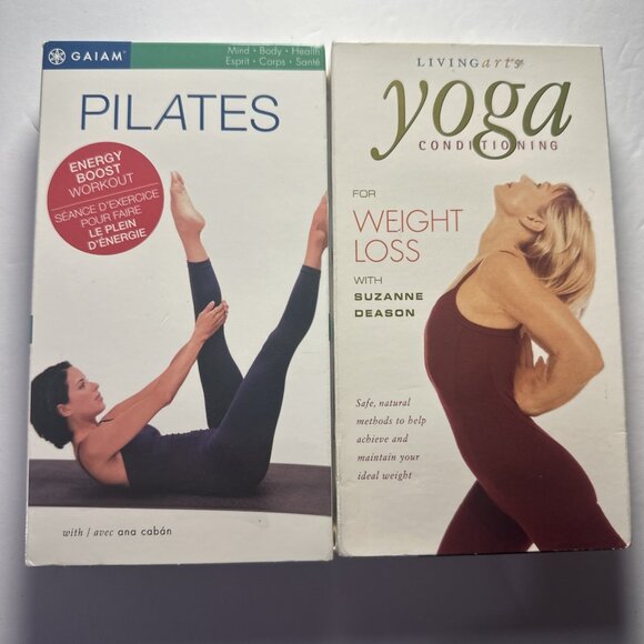 Media | Pilates With Ana Caban Gaiam Inc Yoga Suzanne Season Vhs Lot ...